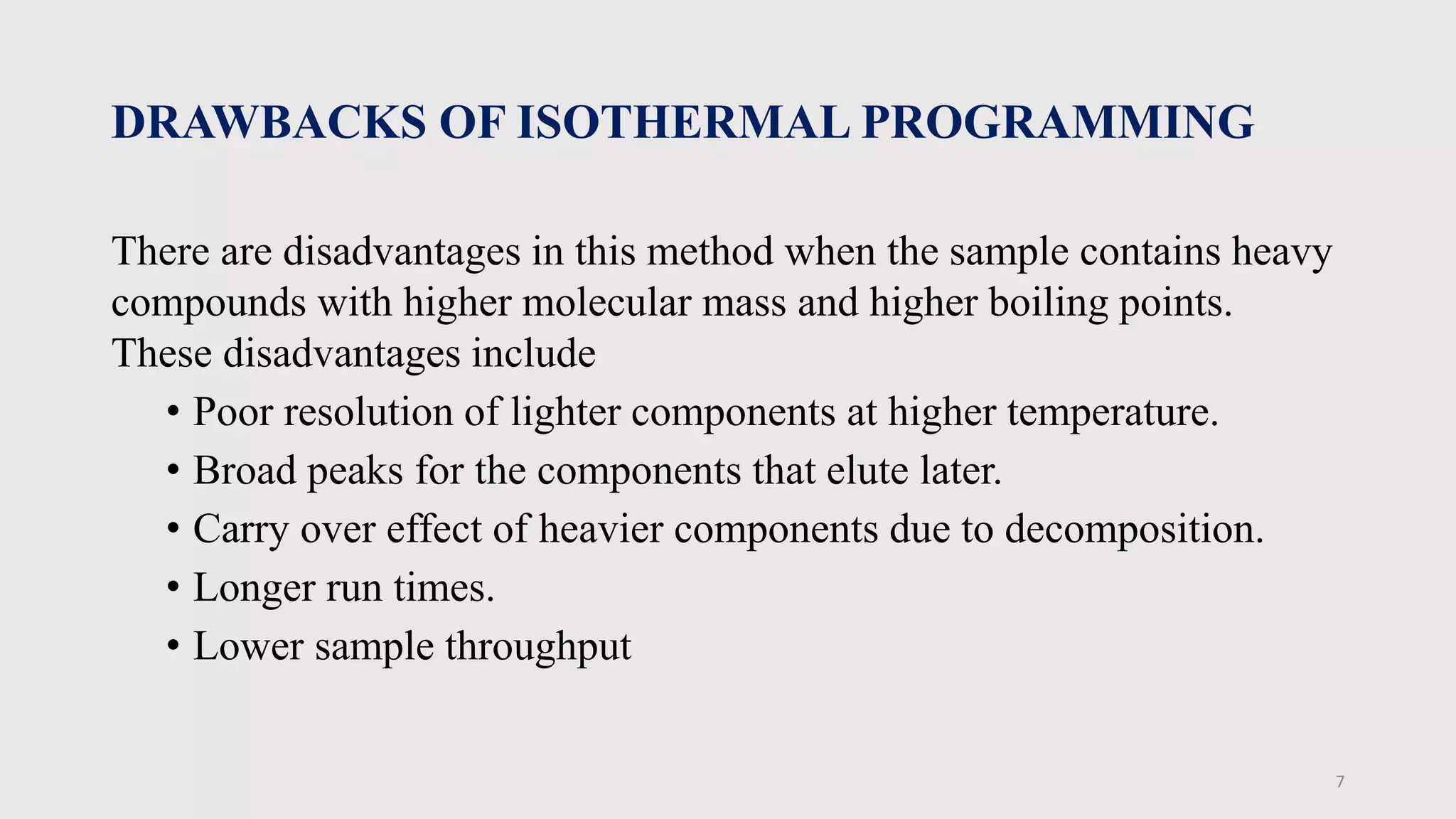 Principle and application of ptgc and isothermal programming | PPT