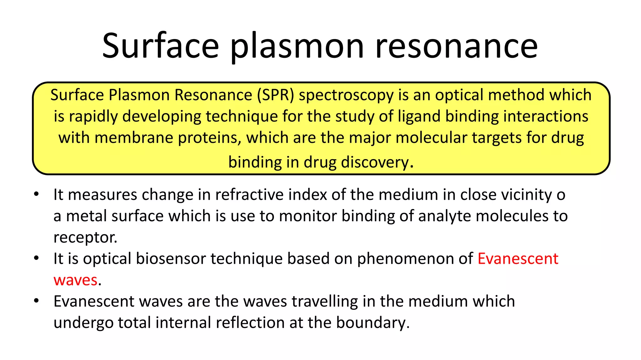 principle and application of surface plasmon resonance technique.pptx