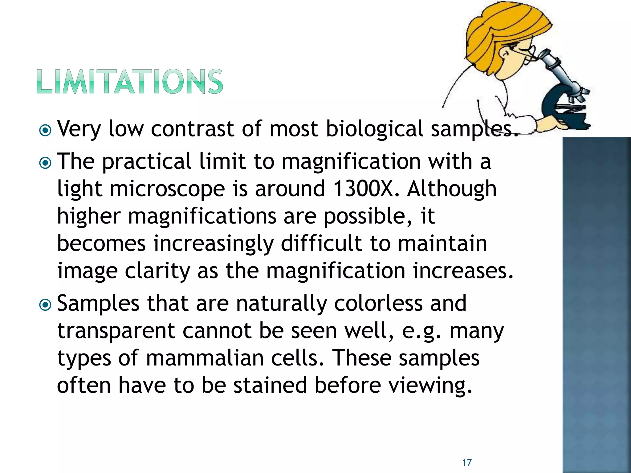 Bright field microscopy, Principle and applications | PPTX