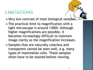 Bright field microscopy, Principle and applications | PPTX | Eye and ...