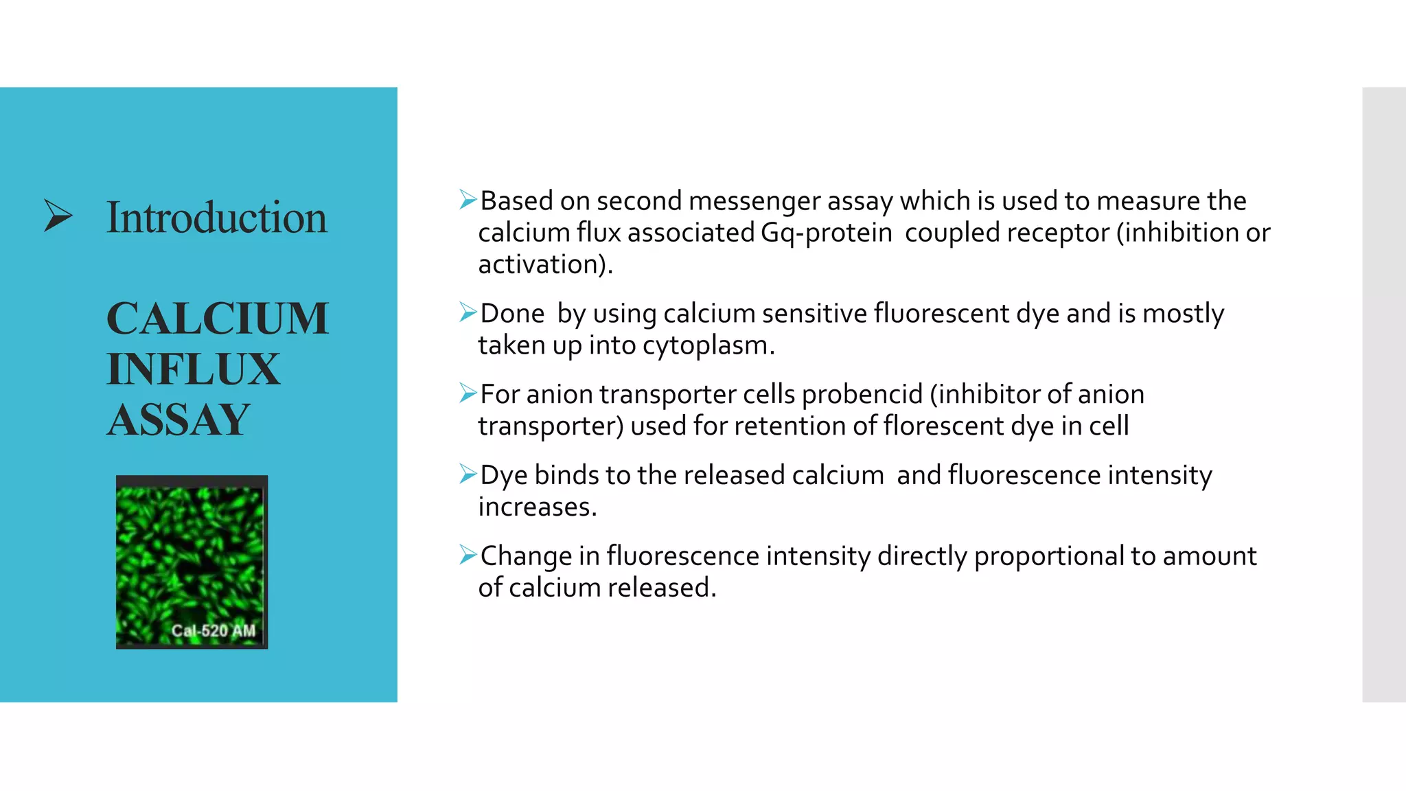 Principle and applications of glucose uptake and calcium influx assay ...