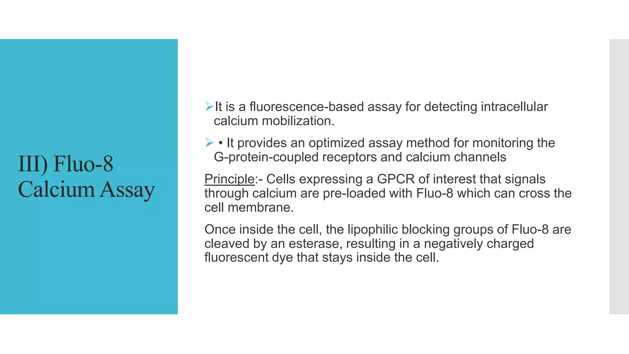 Principle and applications of glucose uptake and calcium influx assay ...