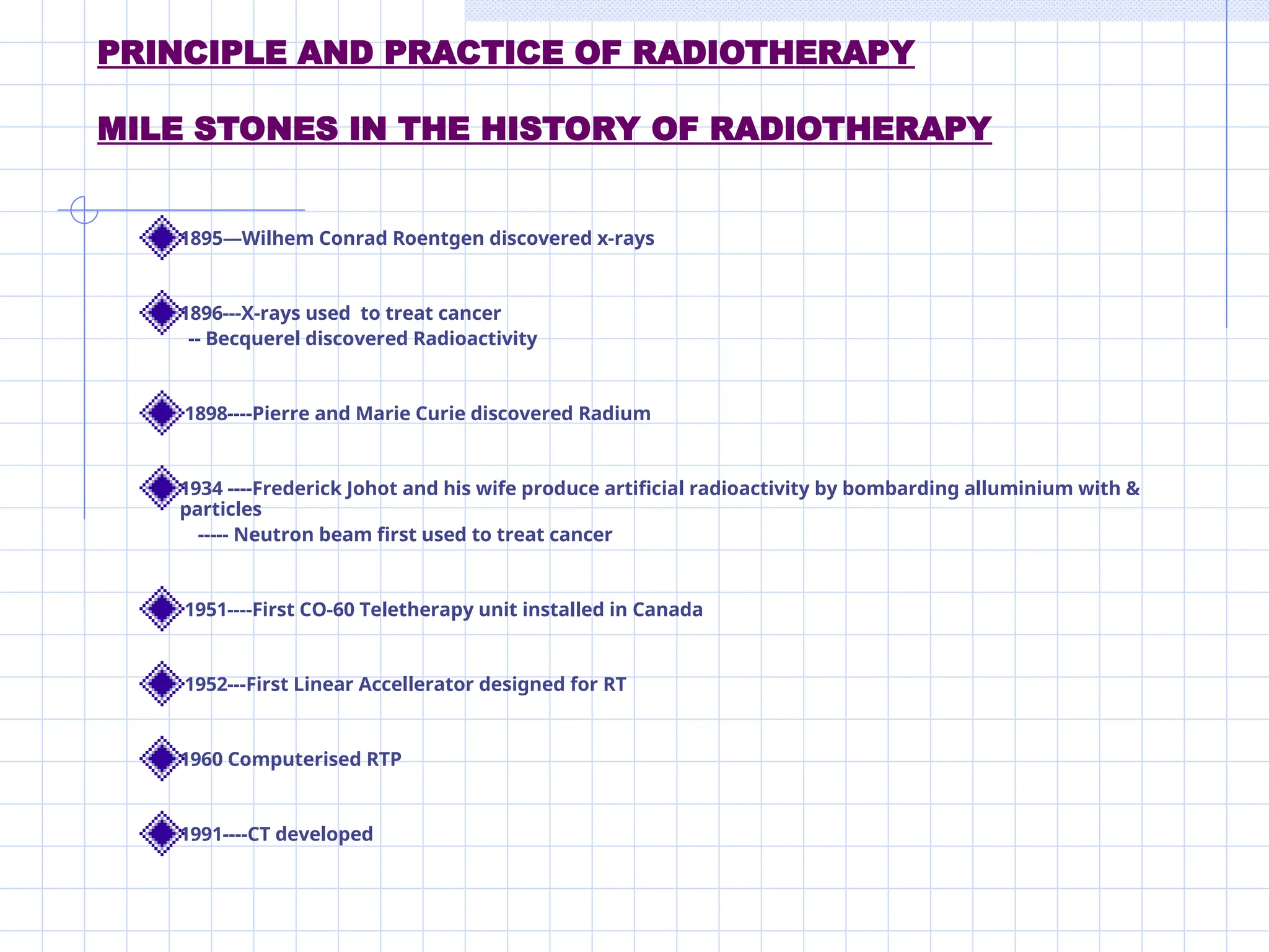 PRINCIPLE AND PRACTICE OF RADIOTHERAPY .ppt