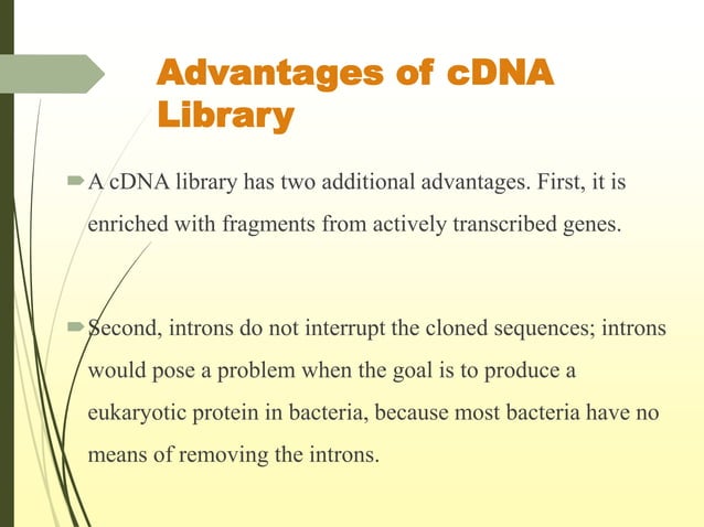 Principle and procedure for making Genomic library and cDNA library.pptx