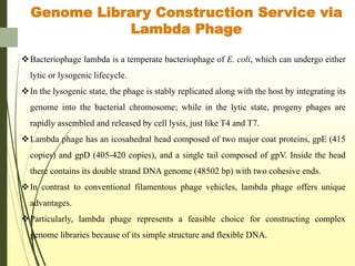 Principle and procedure for making Genomic library and cDNA library.pptx