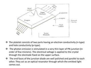 Principle and working of a semiconductor laser | PPTX