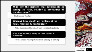 Principle of Classroom Management | PPTX
