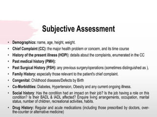PRINCIPLE & CONCEPT MSK ASSESSMENT for DPT Students | PPTX