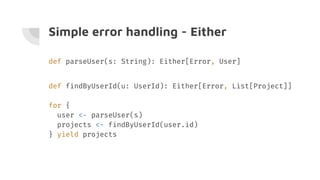 Principled Error Handling - Scalapeño | PPT