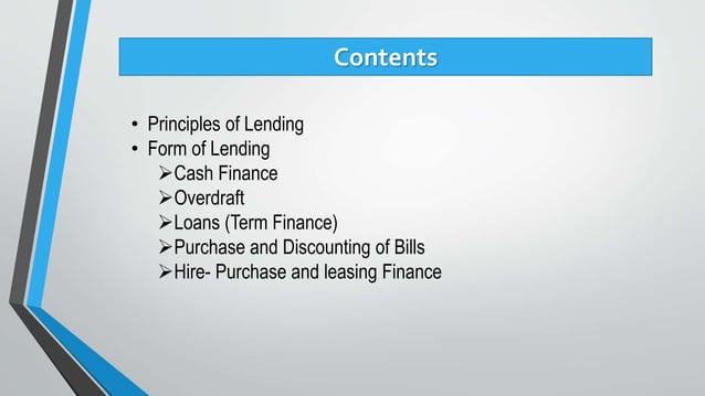 Principle & Forms of Lending (USAMA 224).pptx