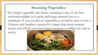 Principle in Preparing Vegetables (Cookery).pptx
