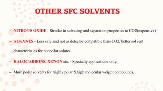 PRINCIPLE , INSTRUMENTATION & APPLICATION OF SUPER CRITICAL FLUID ...