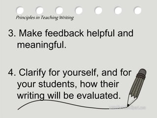 Principle in teaching writing (Penmanship) | PPTX