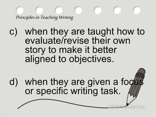 Principle in teaching writing (Penmanship) | PPTX