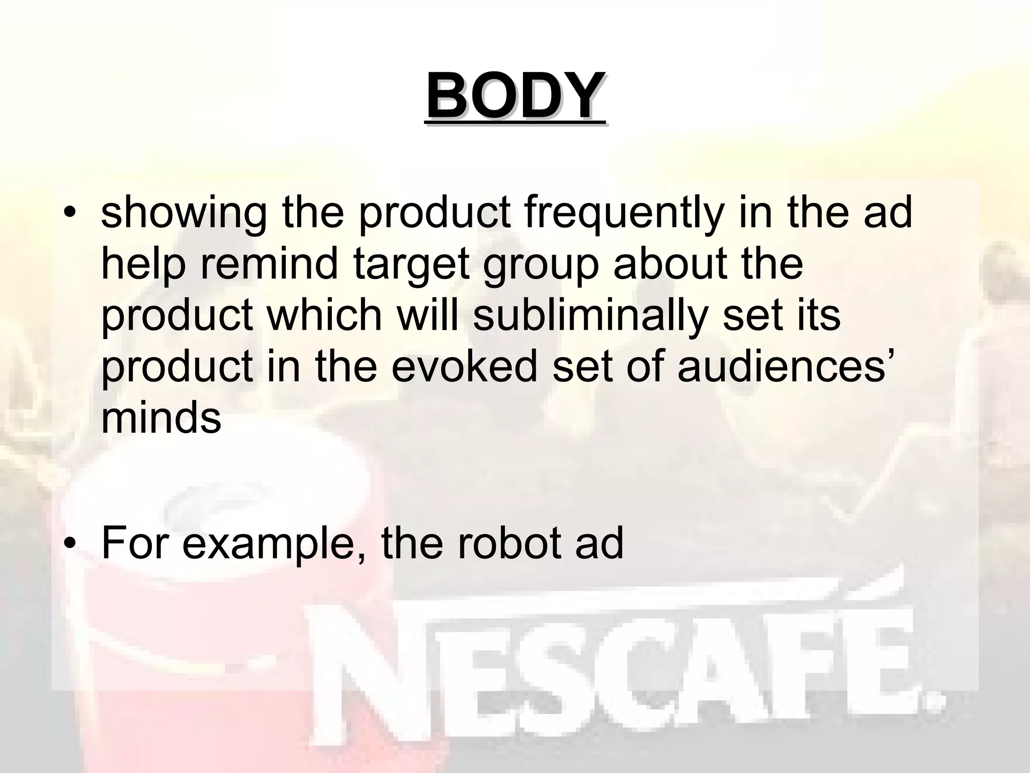 Principle marketing nescafe slides | PPT
