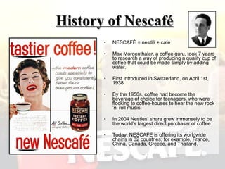 Principle marketing nescafe slides | PPT