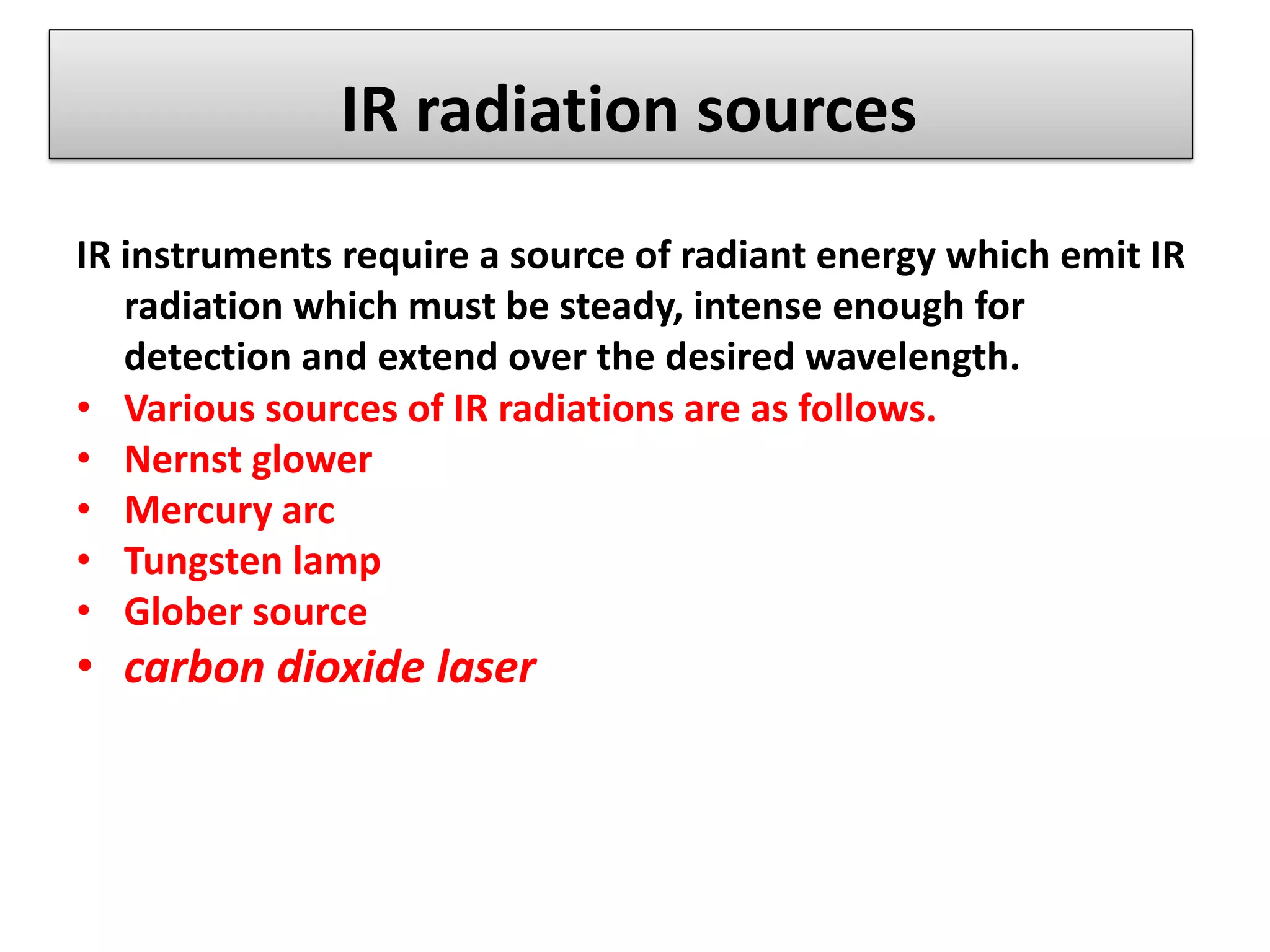 Principle & app and instrumentaton of IR | PDF