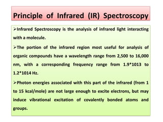 Principle & app and instrumentaton of IR | PDF | Chemistry | Science