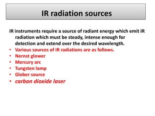 Principle & app and instrumentaton of IR | PDF | Chemistry | Science
