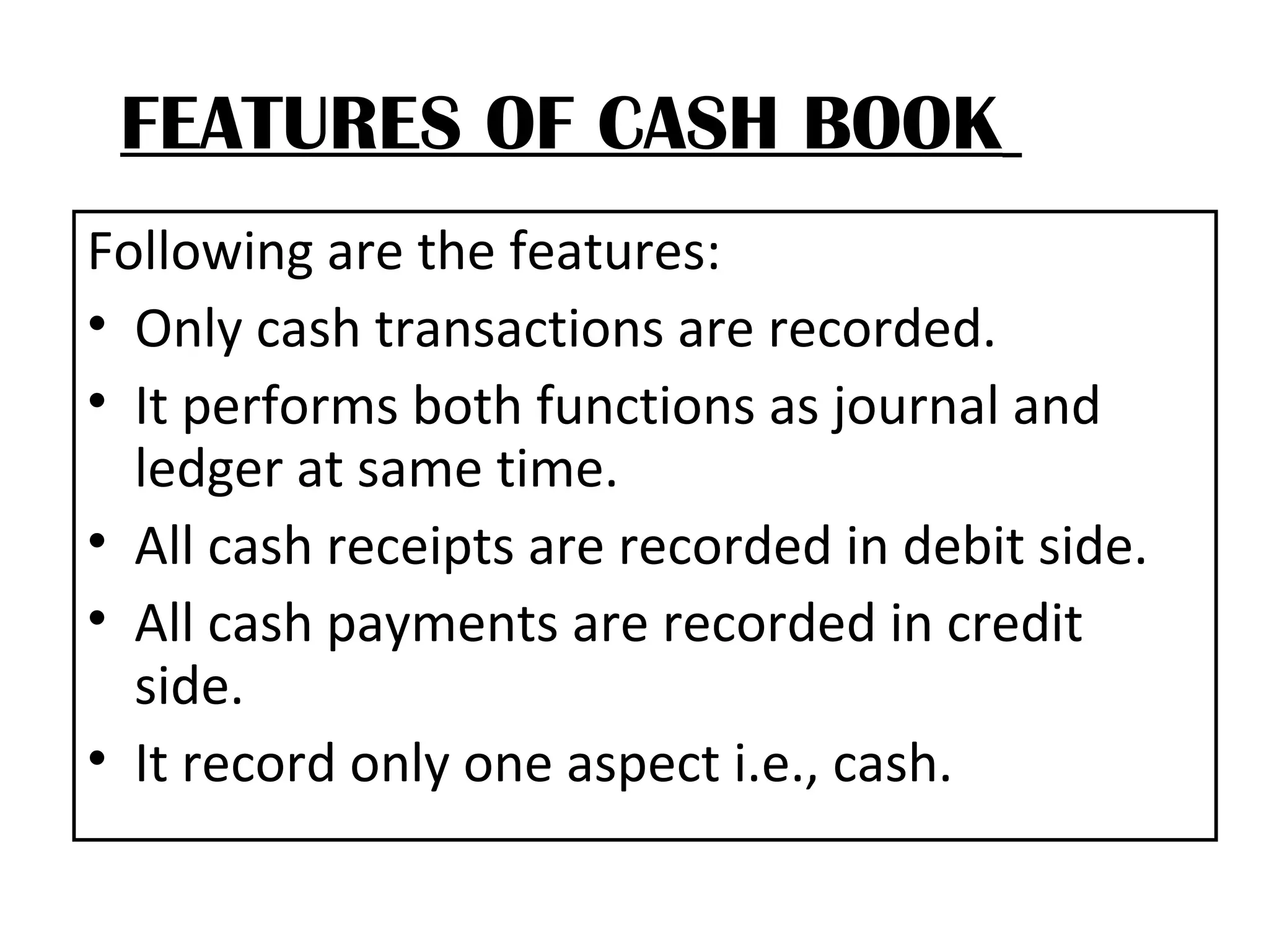 Principle Of Accounting Cash Book | PPT