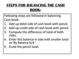 Principle Of Accounting Cash Book | PPT