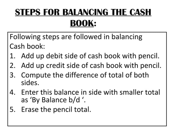Principle Of Accounting Cash Book | PPT | Credit Cards | Personal Debt