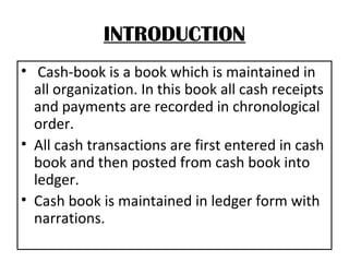 Principle Of Accounting Cash Book | PPT
