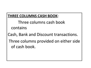 Principle Of Accounting Cash Book | PPT