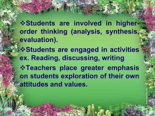 Principle of active involvement | PPTX