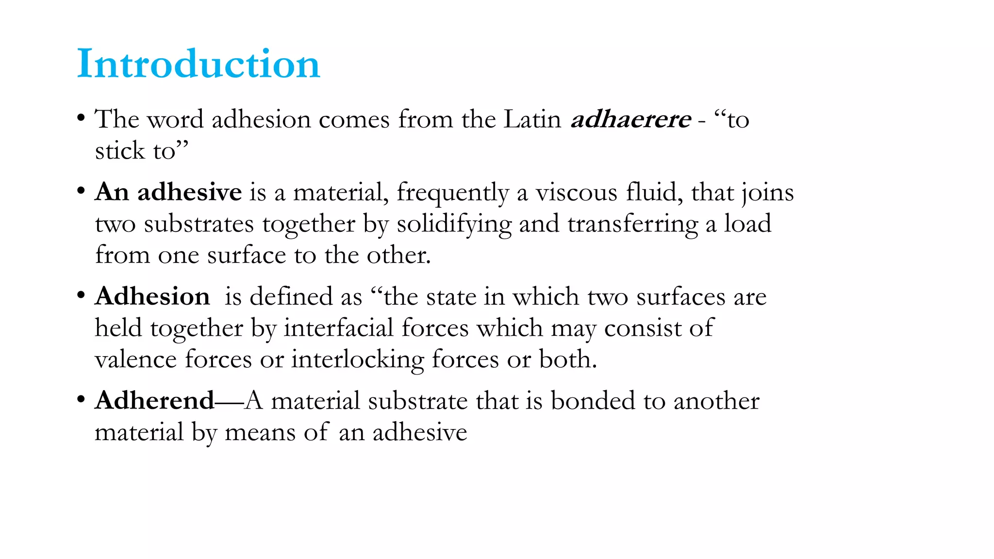 Principle of adhesion | PPTX