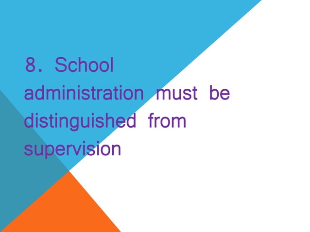 Principle of Administration And Supervision | PDF | Professional School ...