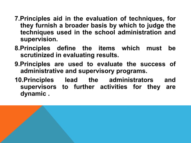 Principle of Administration And Supervision | PDF | Professional School ...