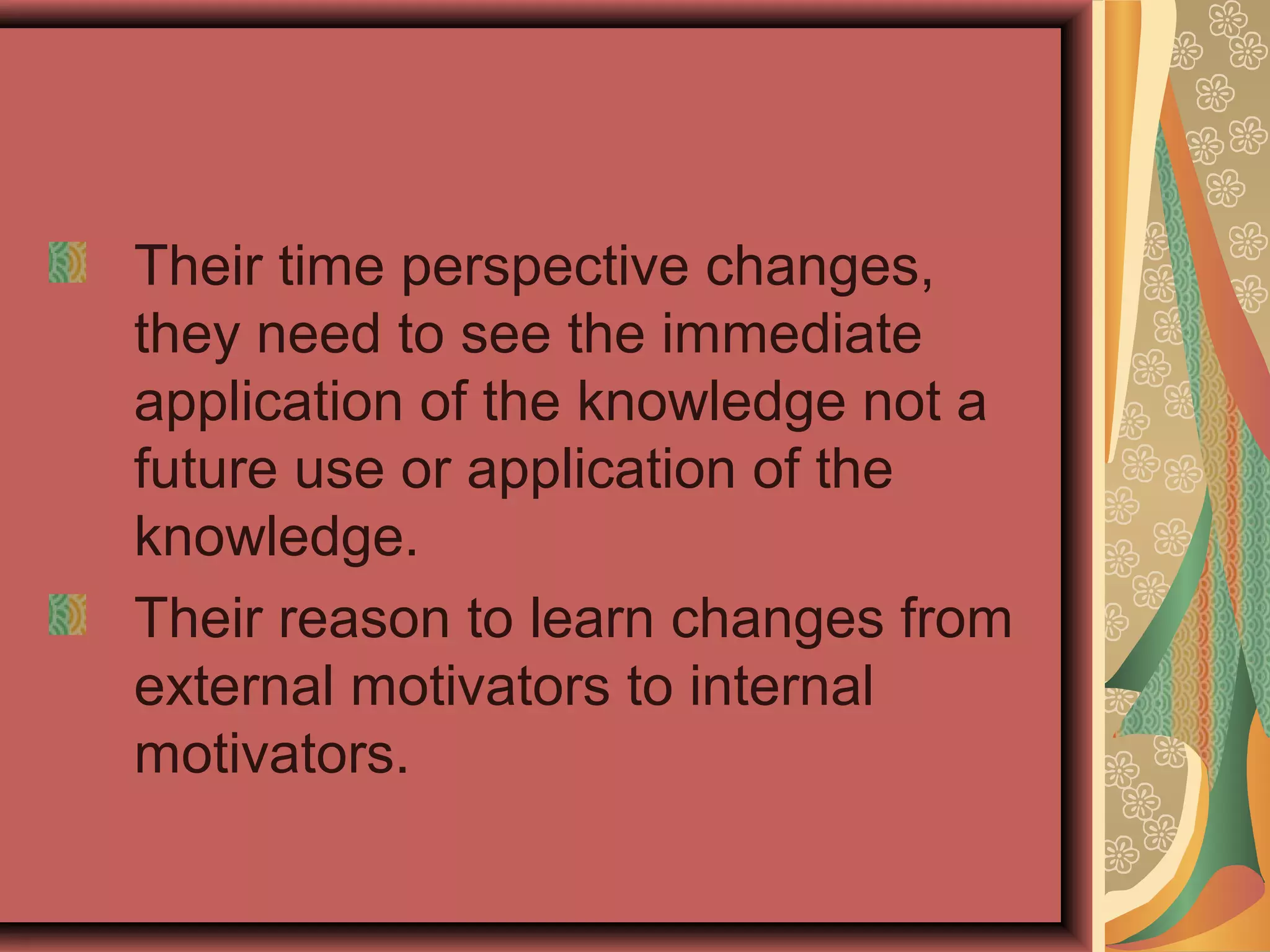 Principle of adult learning | PPT