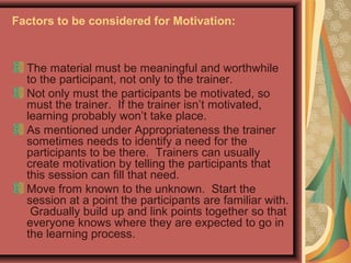 Principle of adult learning | PPT