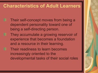 Principle of adult learning | PPT