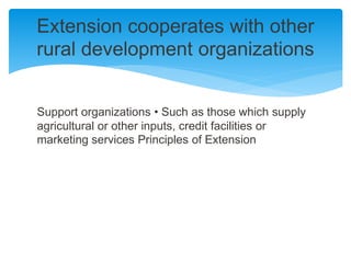 Principle of agriculture extension By Mr Allah Dad Khan | PPT