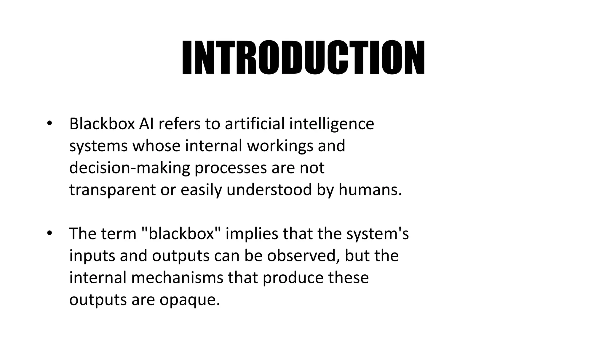 PRINCIPLE OF AI MODEL ALL ABOUT BLACKBOX | PPTX