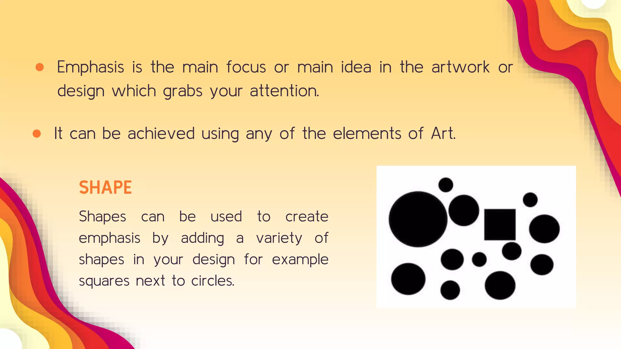 Principle of art emphasis | PPTX