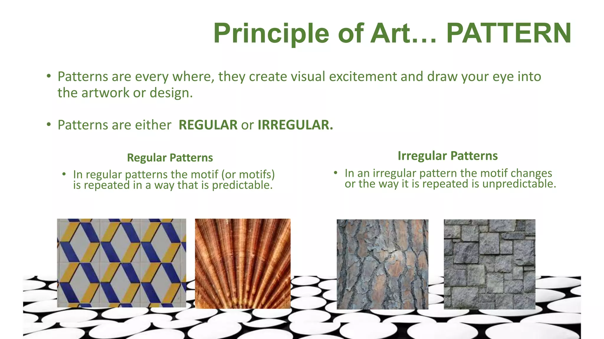 Principle of art pattern | PPTX