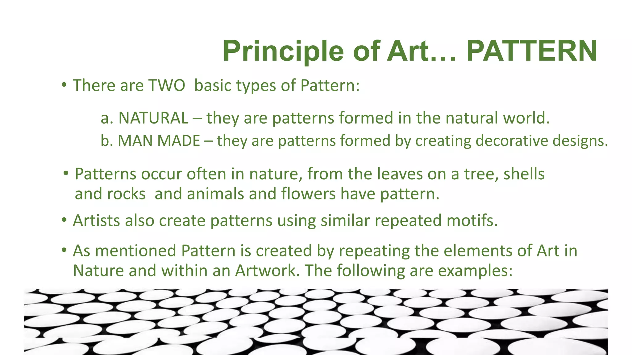 Principle of art pattern | PPTX