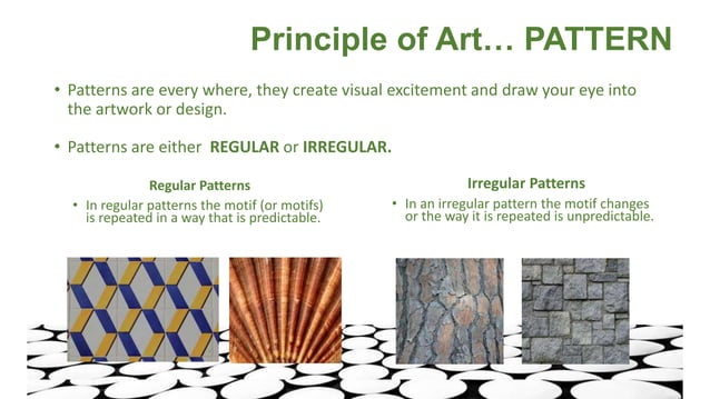 Principle of art pattern | PPTX | Arts and Crafts | Hobbies & Interests