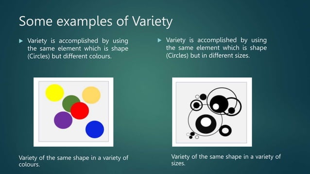 PRINCIPLE OF ART - VARIETY.pptx | Painting | Arts and Crafts