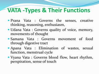 Principle of ayurveda | PPT
