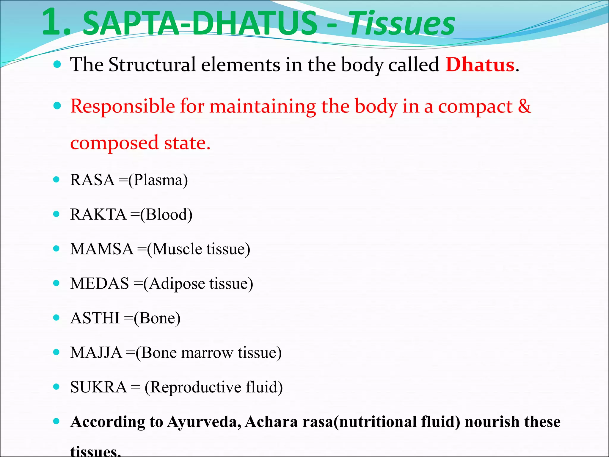 Principle of ayurveda | PPT