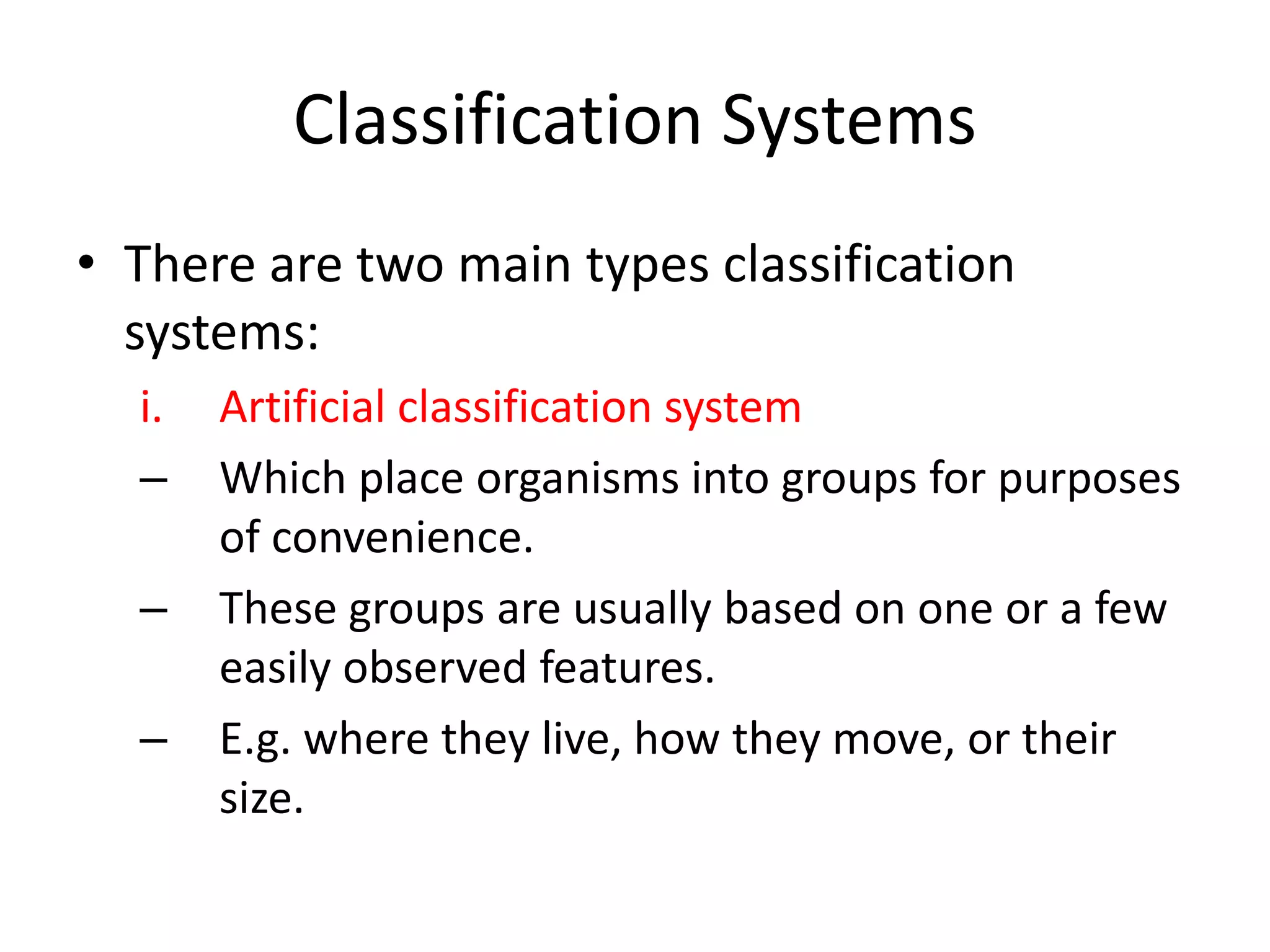 Principle of classification of living things | PPTX