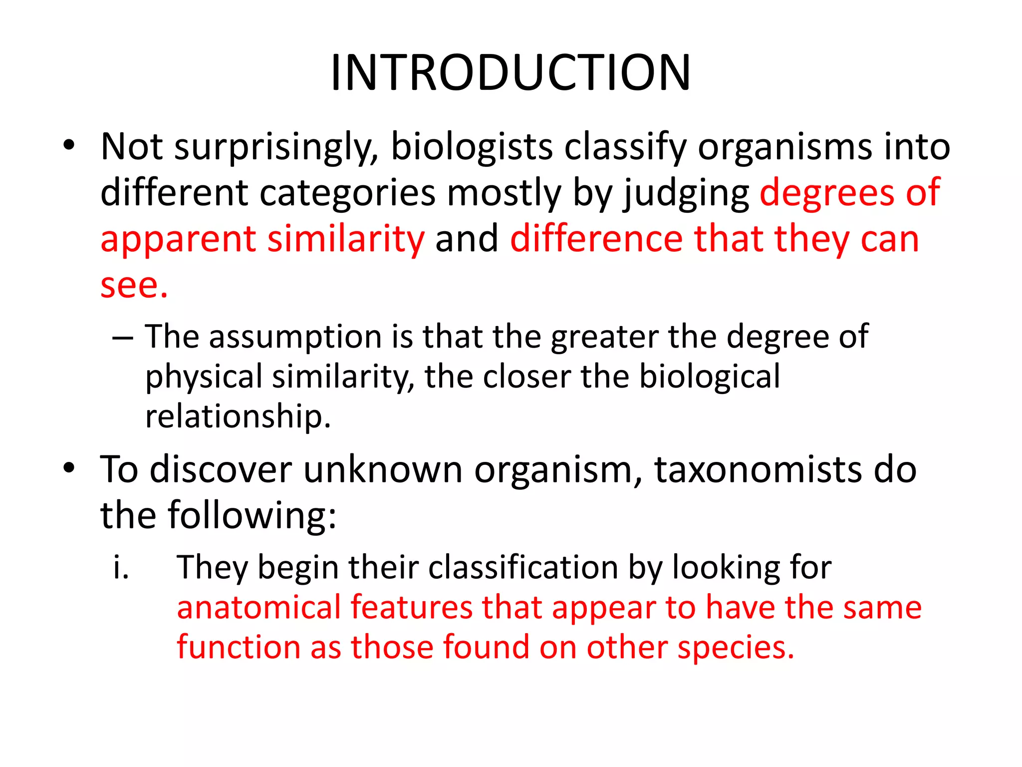 Principle of classification of living things | PPTX