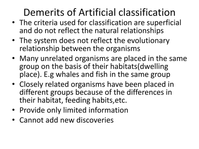 Principle of classification of living things | PPTX | Biological ...