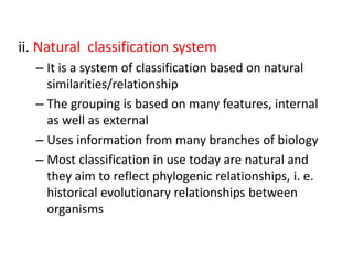 Principle of classification of living things | PPTX