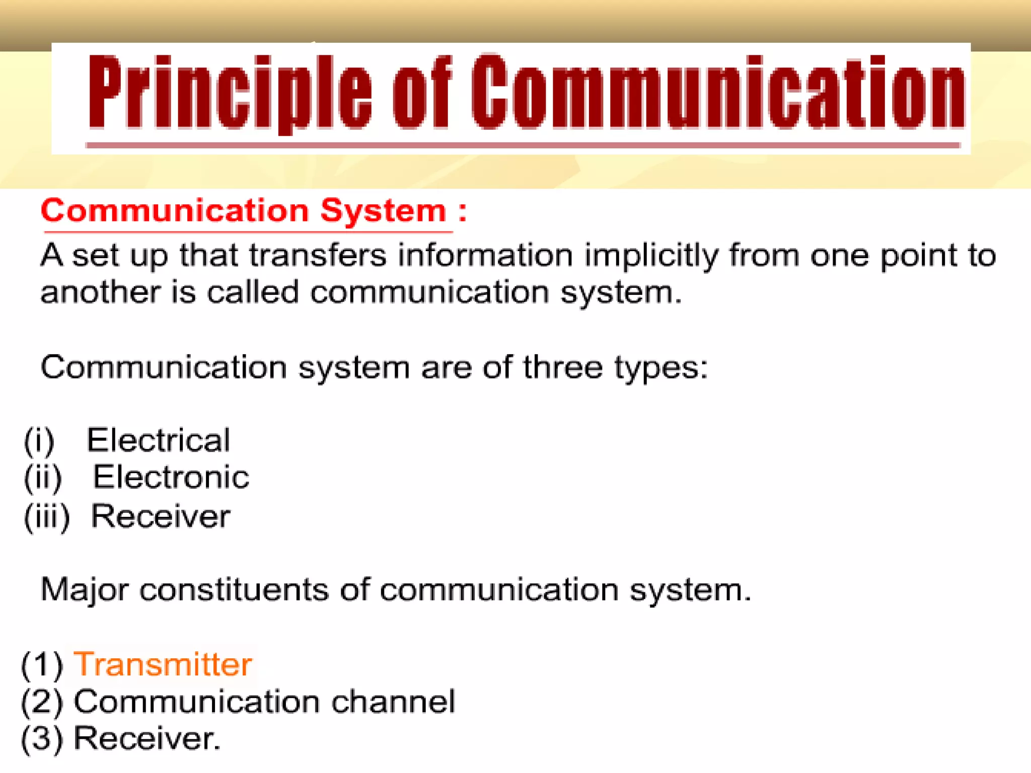 Principle of communication | PPT
