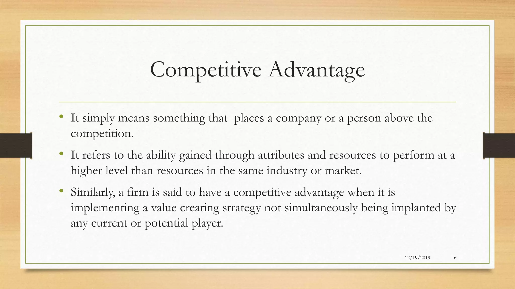 Principle of comparative advantage & competitive advantage | PPTX